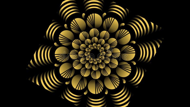 Flower Patterns Rotating on White Backdrop. Animation Stock Video ...