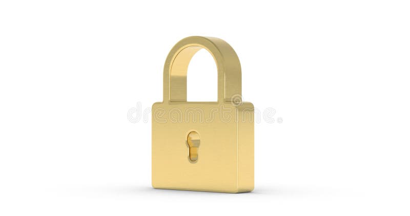 Rotating Gold Padlock Symbol Stock Footage - Video of symbol, footage ...