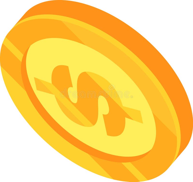 Rotating Golden Coin with Currency Symbol Embossed on Its Surface ...