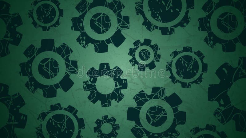 Rotating Graphic Cogs on Green Stock Video Footage - Video of rotating ...