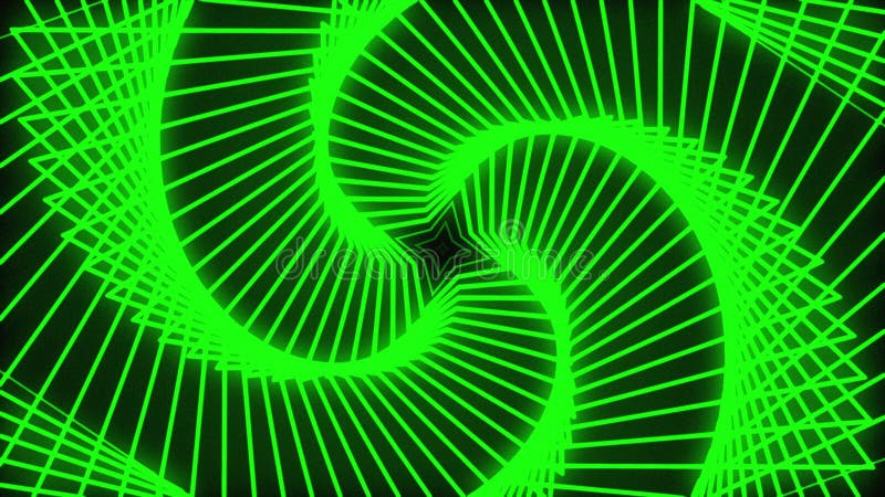 Rotating Green Color Star Line Background with Beautiful Pattern Stock ...