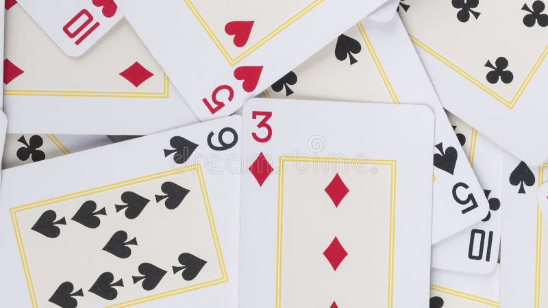 Rotating Group of Various Playing Cards. Cards Backdrop Stock Video ...