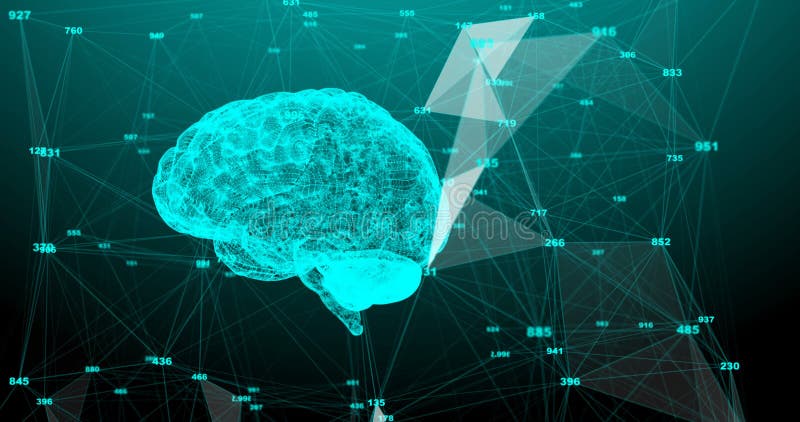 Rotating Human Brain Plexus Structure Evolving Around Seamless Loop Stock Video Video Of