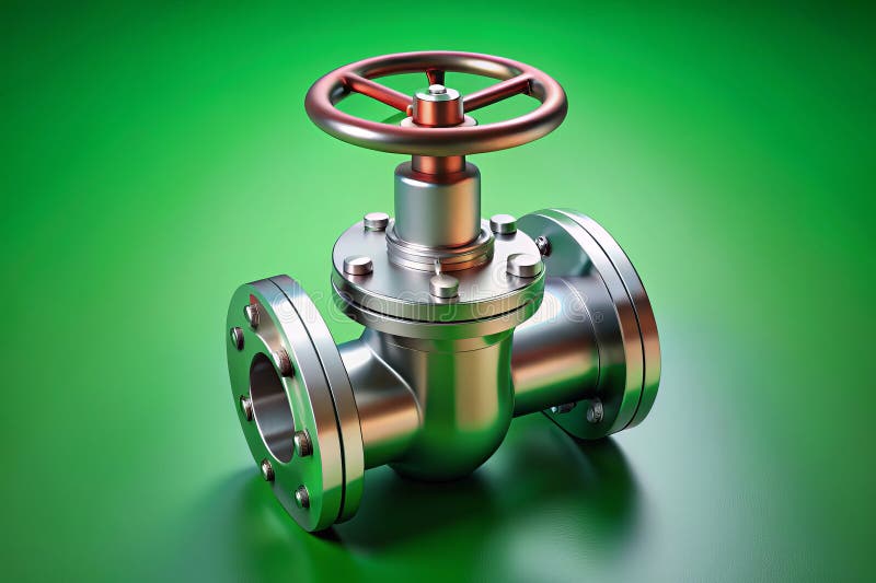 Rotating Industrial Valve 3D Model Detailed Render of a Machinery ...