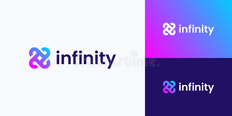 Rotating Infinity Emblem Vector Logo Design with Modern, Simple, Clean ...
