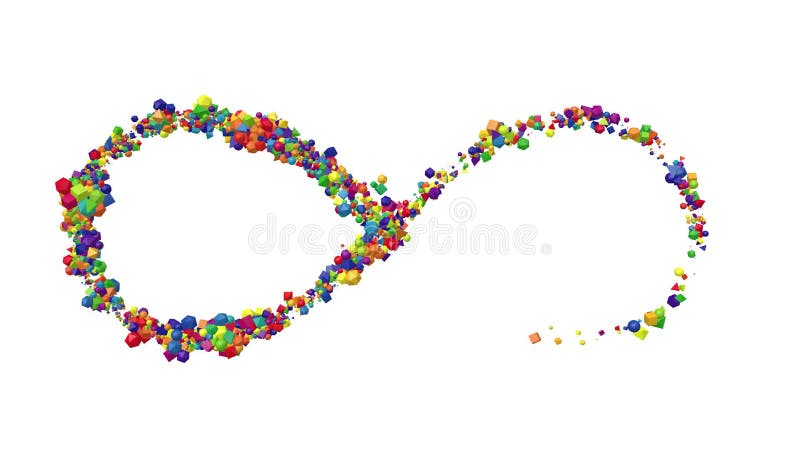 Rotating infinity sign stock video. Video of futuristic - 320152997