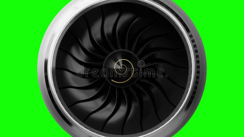 Rotating Jet Engine, Zooming in Stock Video - Video of turbine ...