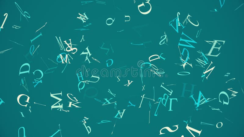 Rotating Letters on Background Stock Video - Video of animation ...