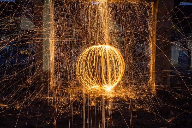 Rotating lights stock image. Image of orange, rotate - 70072833