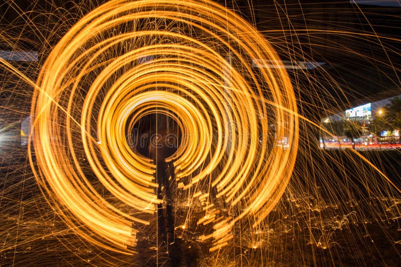 Rotating lights stock illustration. Illustration of dusk - 74581060