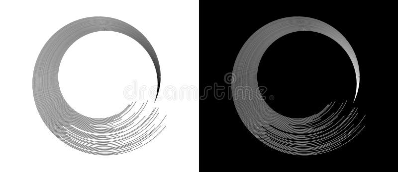 Rotating Lines in Circle Form. Geometry Art Lines Abstract Background ...