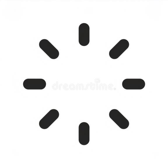 Rotating Loading Spinner Displaying Digital Waiting Process with ...