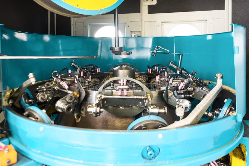 Rotating Mechanism of a Vertical Braiding Machine. Stock Photo - Image ...