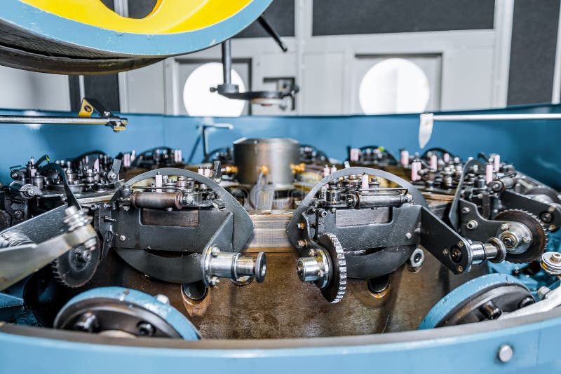 Rotating Mechanism of a Vertical Braiding Machine. Stock Photo - Image ...
