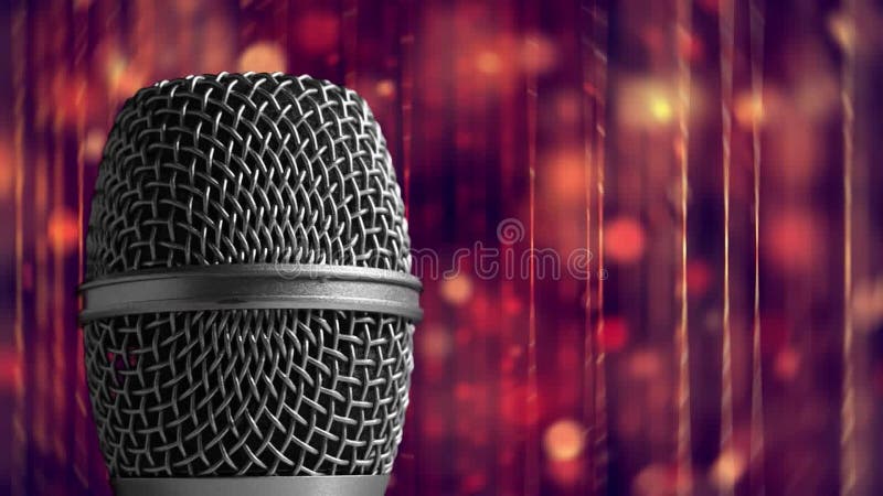 Rotating microphone stock footage. Video of concert - 274112148