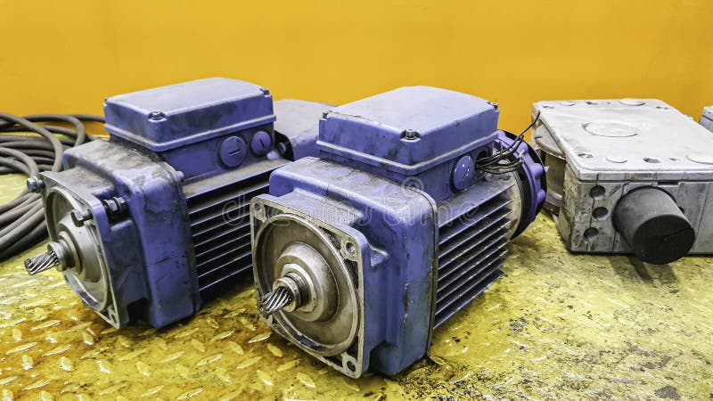 Rotating motor stock image. Image of current, maintain - 156295017