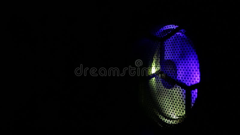 Rotating Multi-colored Cooling Cooler in a Gaming Computer System Unit ...