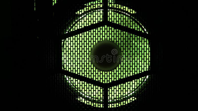 Rotating Multi-colored Cooling Cooler in a Gaming Computer System Unit ...