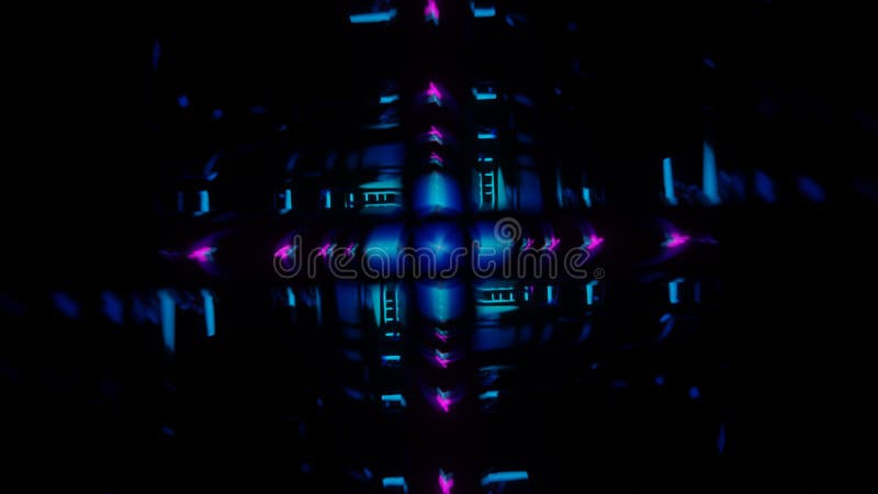 Rotating Neon Blue Purple Disco Background VJ Loop. Stock Footage ...