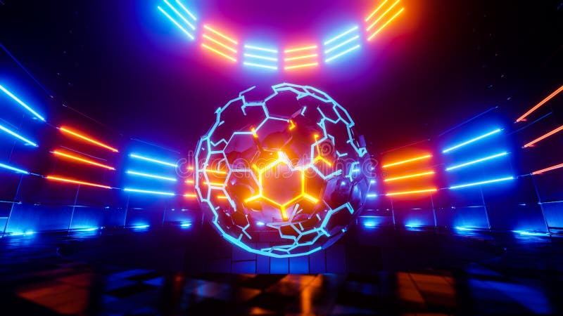 Rotating Nuclear Reactor Core. 3D Rendering Illustration Stock ...