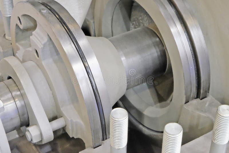 The Rotating Part of a Large Metal Gear Stock Image - Image of ...