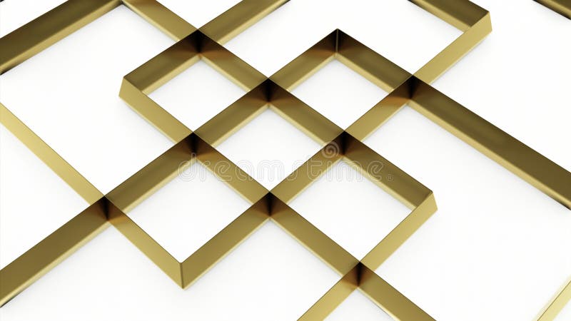 Rotating Pattern of Intersecting Square Lines. Design Stock Photo ...