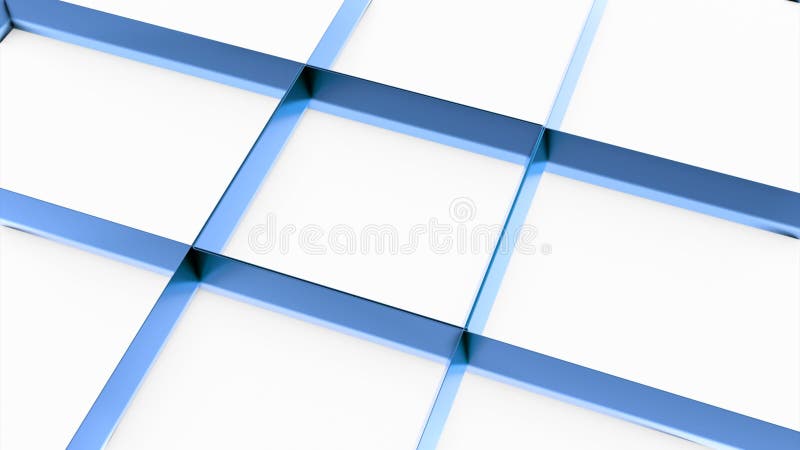 Rotating Square Tunnel with Flashing End. Design. Geometric Square Tunnel with Lines Stock Video ...