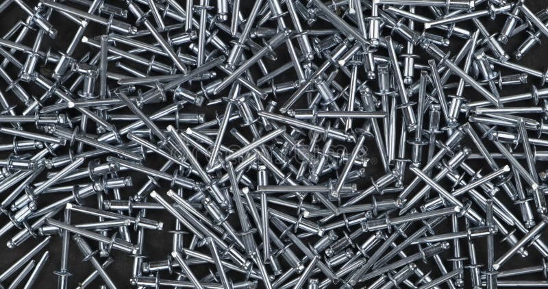 Rotating Pile of Aluminum Rivets. Rotating Rivets Stock Footage - Video ...