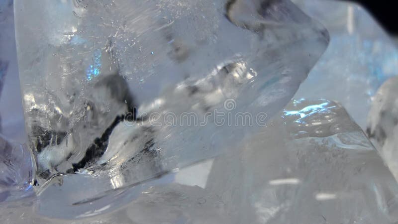 Rotating Pile of Ice Cubes Macro Stock Video - Video of abstract ...