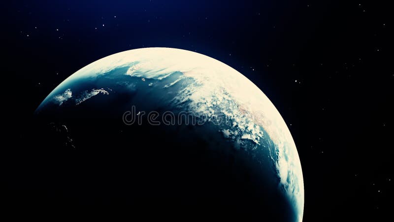 Rotating Planet Earth. Motion. Rapid Rotation of Earth with Life ...