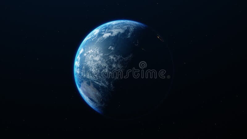 Rotating Planet Earth from Space. Seamless Loop Animation Stock Video ...