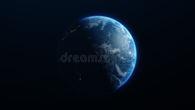 Rotating Planet Earth from Space. Seamless Loop Animation Stock Video ...