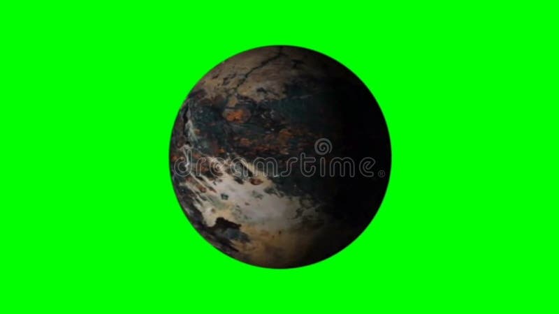 Rotating Planet with Green Screen Background Stock Video - Video of ...