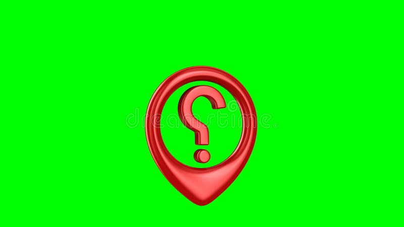 Rotating Question Mark Cube, Seamless Loop Spinning Animation of ...