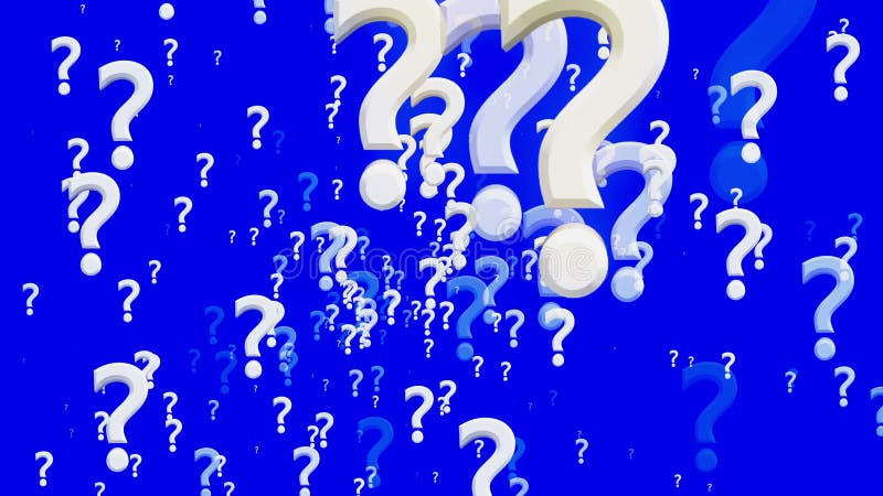 Rotating Question Mark Cube, Seamless Loop Spinning Animation of ...