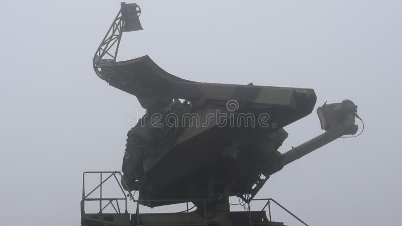 Rotating Radar Antenna Air Defense. Military Mobile Antiaircraft ...
