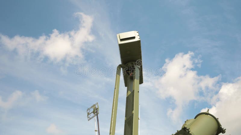 Rotating Radar Antenna Air Defense. Military Mobile Antiaircraft ...