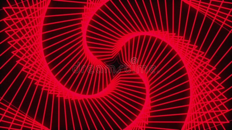 Rotating Red Color Star Line Background with Beautiful Pattern. Stock ...