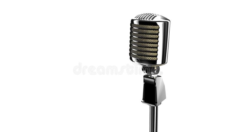 Rotating retro microphone stock video footage. Video of oldfashioned ...