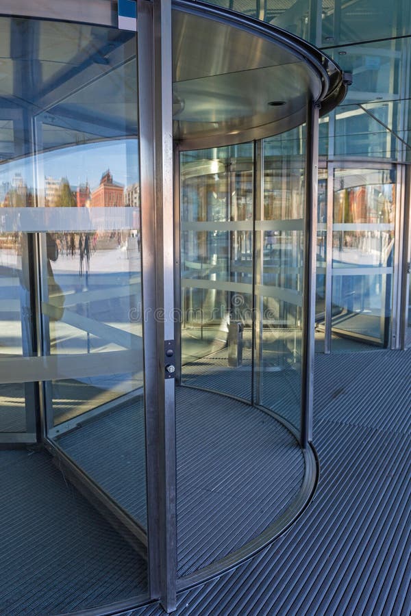 Rotating Revolving Entrance Stock Photo - Image of modern, doors: 172911176