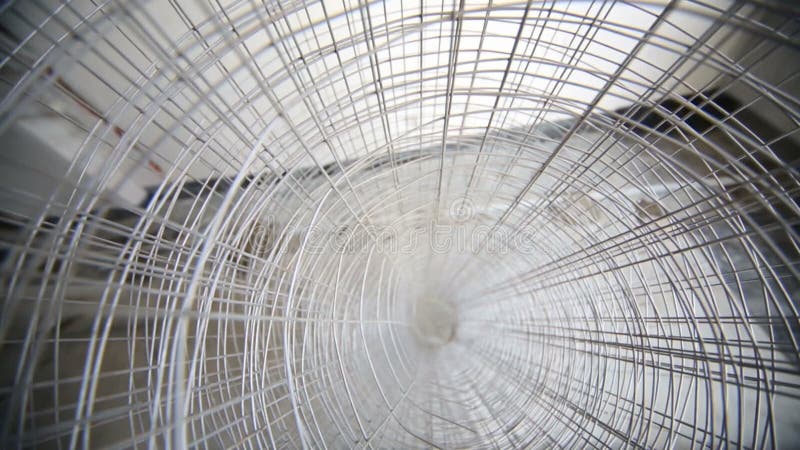 Rotating Roll of Grey Metal Grid for Construction Stock Video - Video ...