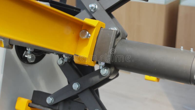 Decoiler Press Machine Rotating Stock Footage - Video of machine ...