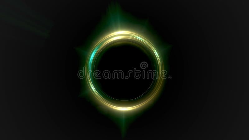 Rotating Shine Ring Dynamic Design Element Loop Animation. 3d Rendering ...