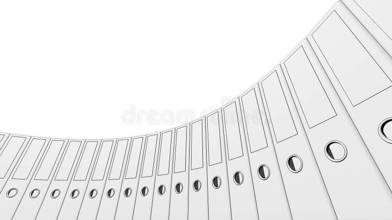 Sketchy Rotating Office Binders. 4K Seamless Loop Able Animation Stock ...