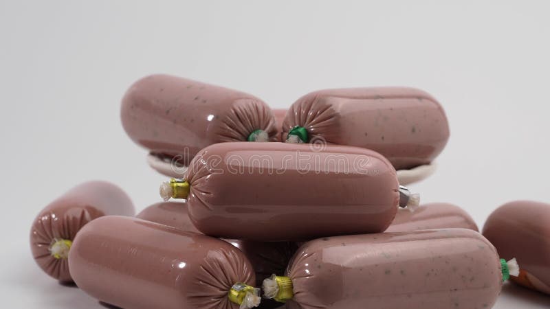 Rotating Small Custard Wrap, Crushed Liver Mousse, Stock Footage ...