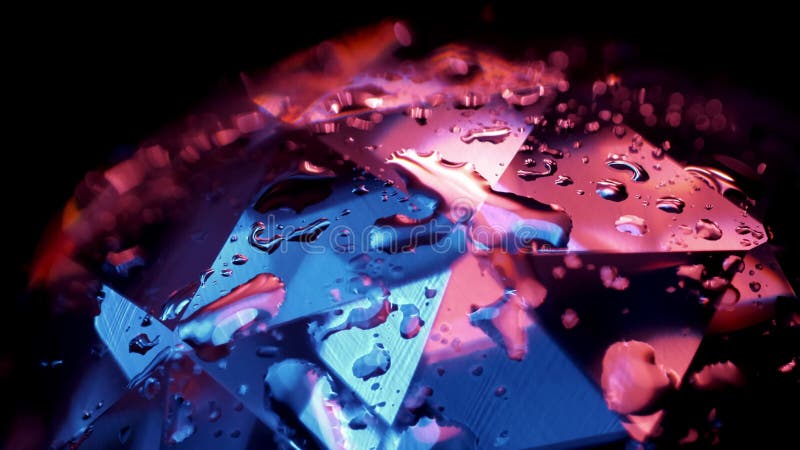 Rotating Sparkling Diamond in Red and Blue Colors Stock Video - Video ...