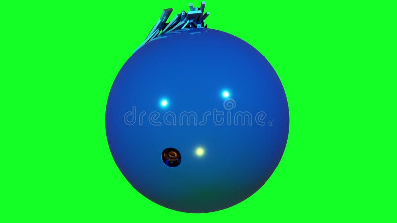Rotating Sphere Figure with Silver Metallic Pipes on the Green Screen ...
