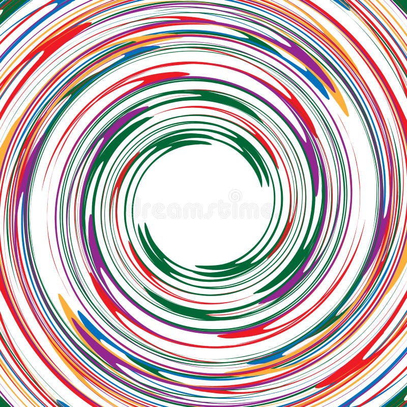 Rotating Spiral Element. Abstract Swirl, Vortex Shape Stock Vector ...