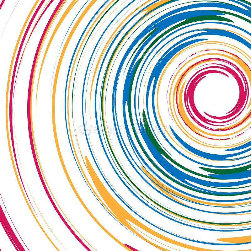 Rotating Spiral Element. Abstract Swirl, Vortex Shape Stock Vector ...