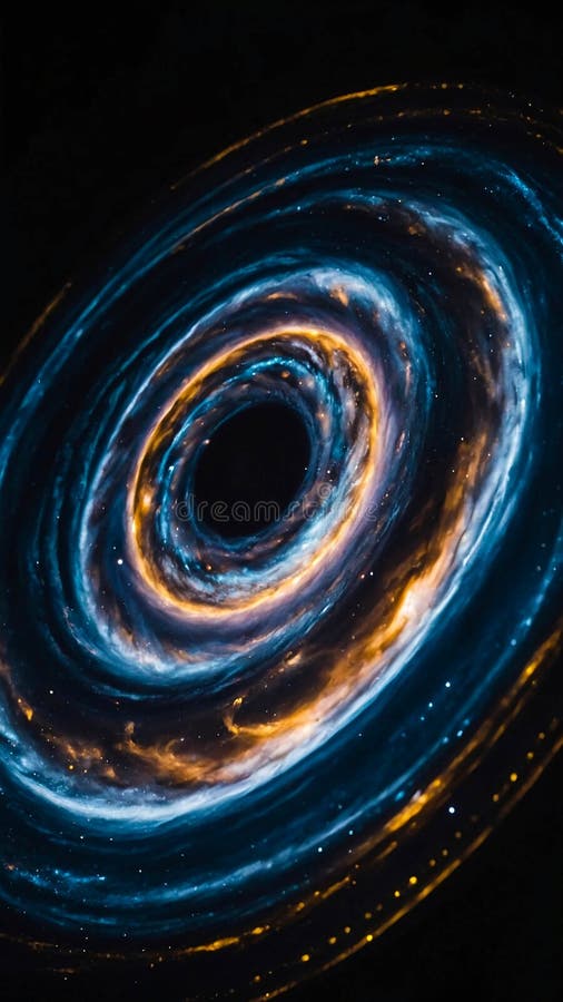 Rotating Spiral Galaxy. Deep Space Exploration Stock Illustration ...